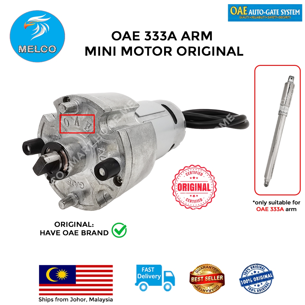 OAE 333A ARM MINI MOTOR AUTOGATE ORIGINAL | Shopee Malaysia