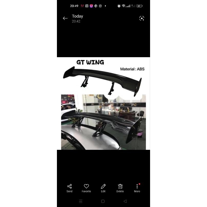 GT WING SPOILER UNIVERSAL | Shopee Malaysia