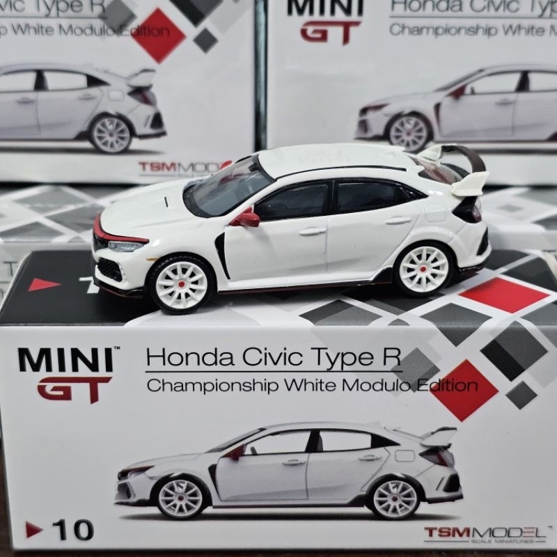 MINI GT HONDA CIVIC TYPE R CHAMPIONSHIP 1/64 WHITE MODULO EDITION BOX ...