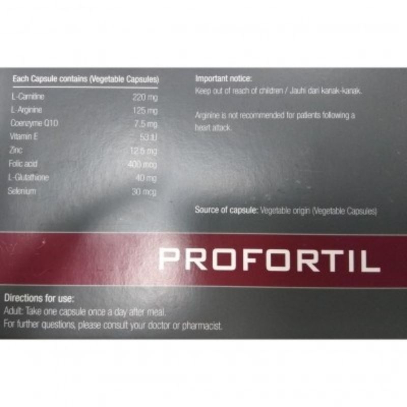 Profortil Original Vegetables Capsule 60cap Offer | Shopee Malaysia
