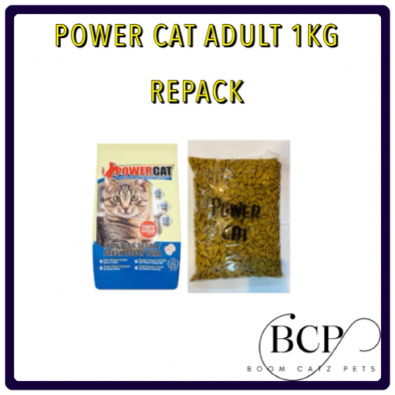 Repack 1kg Power Cat Adult 1kg | Shopee Malaysia