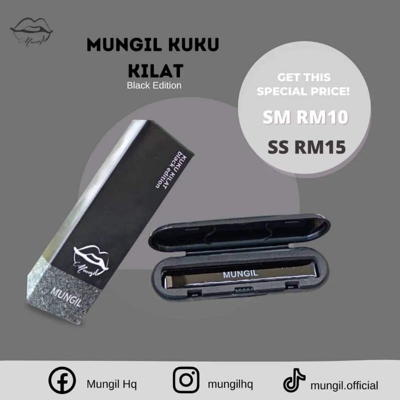 💯ORIGINAL [MUNGIL] Kuku Kilat Black Edition | Shopee Malaysia