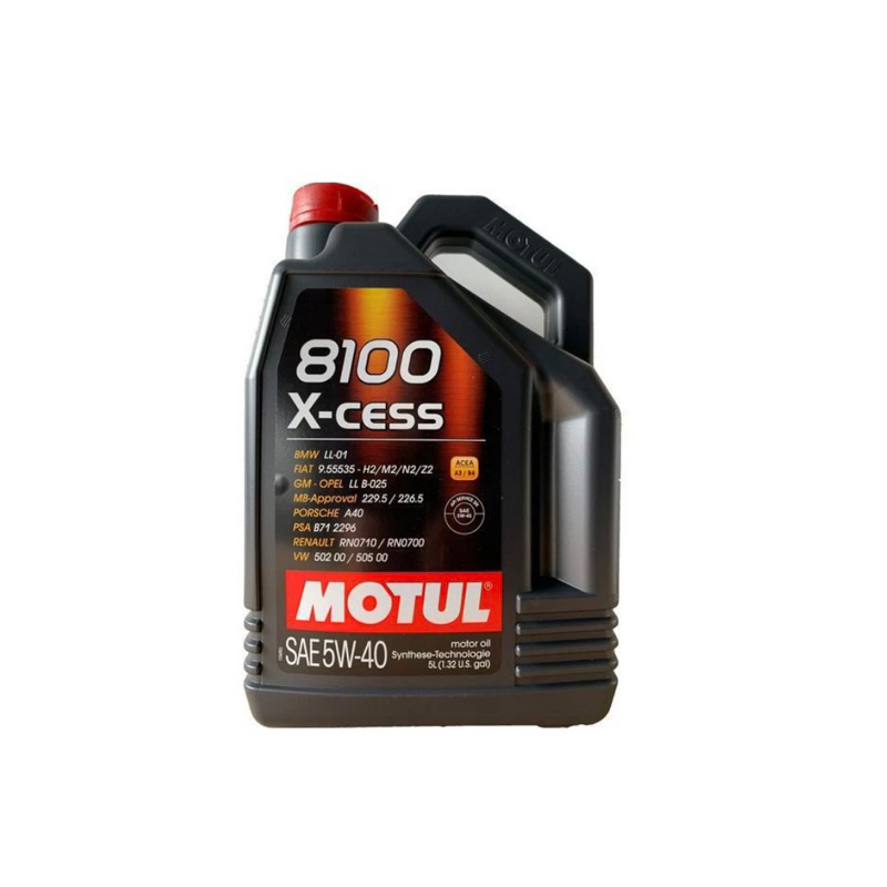 MOTUL 8100 X-CESS 5W40 (5L) Fully Synthetic Engine Oil | Shopee Malaysia