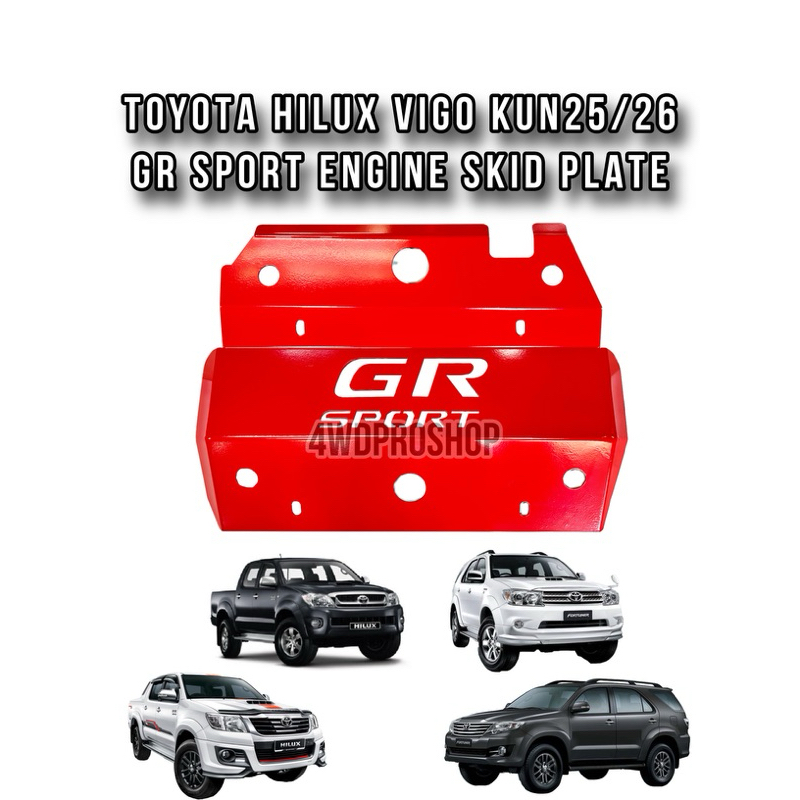 TOYOTA HILUX VIGO CHAMP KUN25 KUN26 FORTUNER KUN51 GRS GR SPORT RED ...