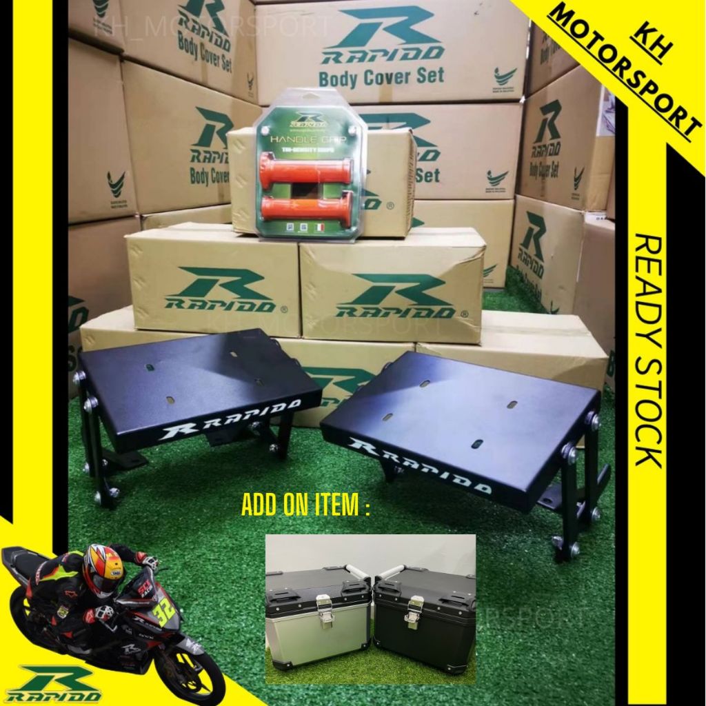 RAPIDO ADJUSTABLE REAR RACK/MONORACK LC135 Y15ZR RS150R RSX LAGENDA ...