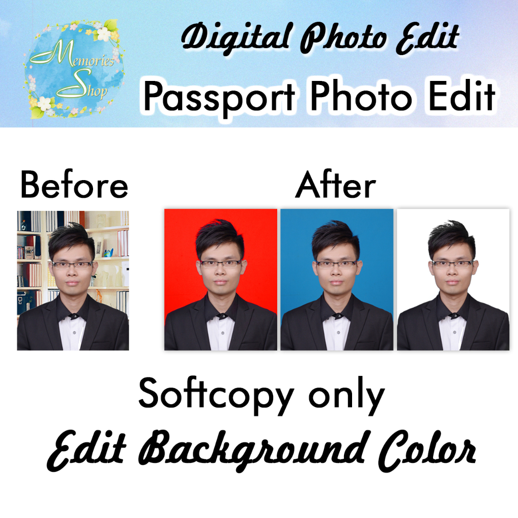 Ready In 24 Hour Passport Photo Editing Passport Photo Softcopy 修图 2326