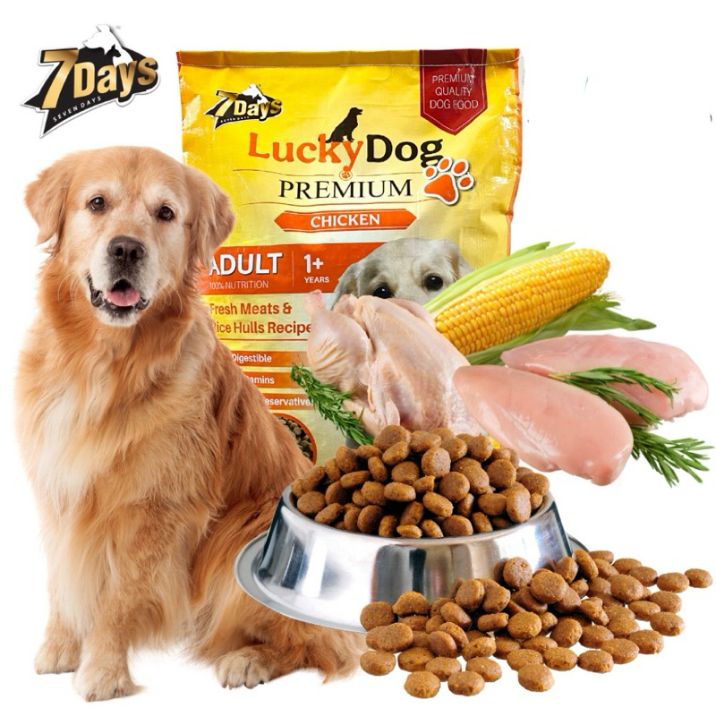 7Days Lucky Dog Premium Chicken Dog Food 15kg | Shopee Malaysia