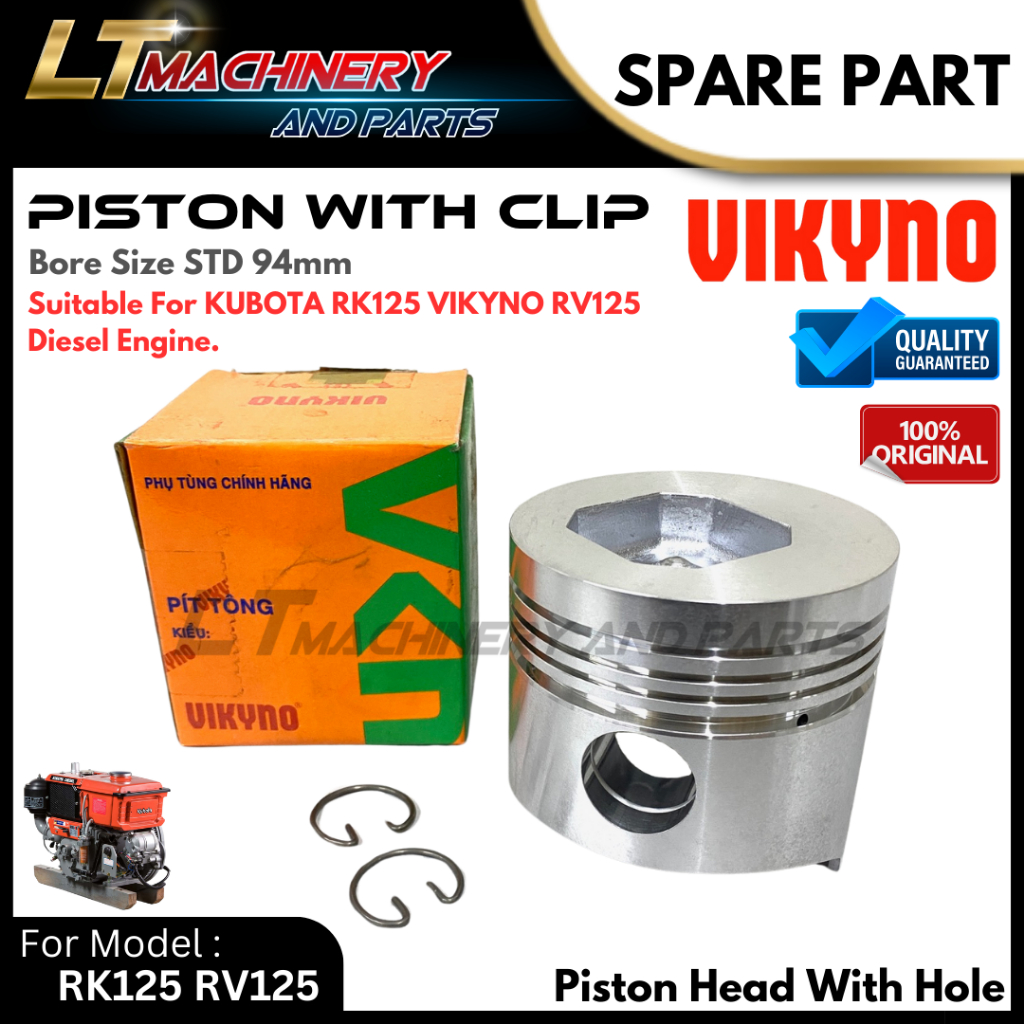 Kubota Vikyno RK125 RV125 Diesel Engine Piston | Shopee Malaysia