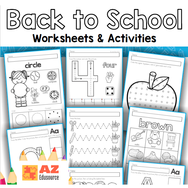 [PDF] Printable Back to School Holiday Activity Worksheets for ...