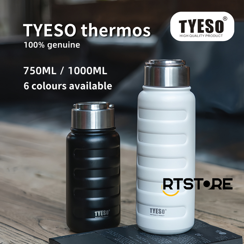 [TYESO] Thermos bottle stainless steel tumbler vacuum heat insulated ...