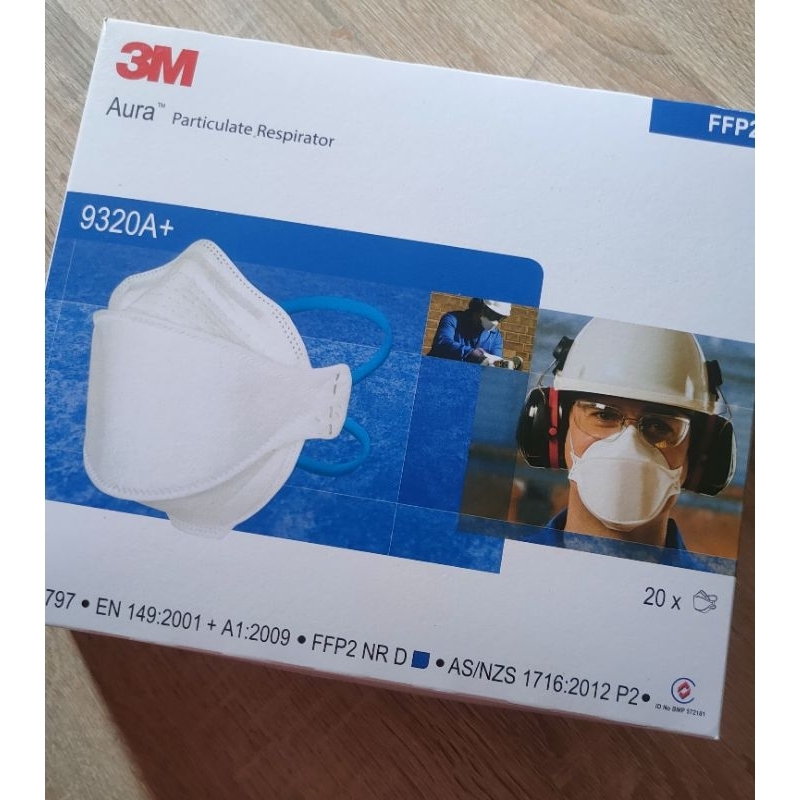3M N95 Headloop Mask Aura 9320A+ Particulate Respirator Disposable ...