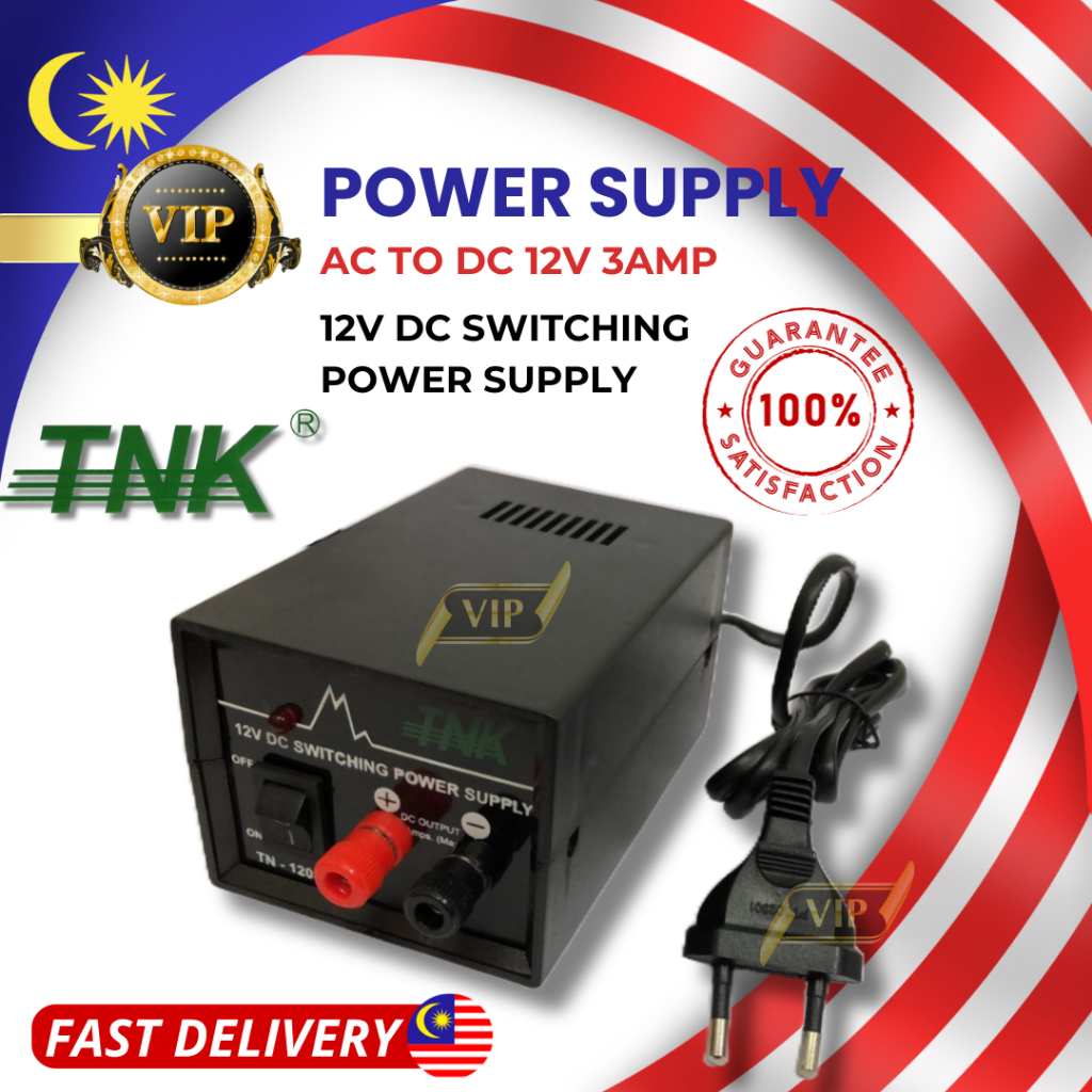 2 MONTHS WARRANTY TNK Buatan Malaysia Alat Pembekal Voltan DC Switching ...