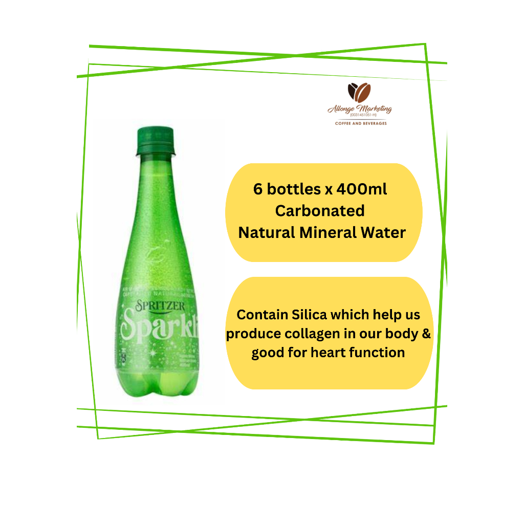 SPRITZER SPARKLING MINERAL WATER 400ml (Allonge Marketing) | Shopee Malaysia