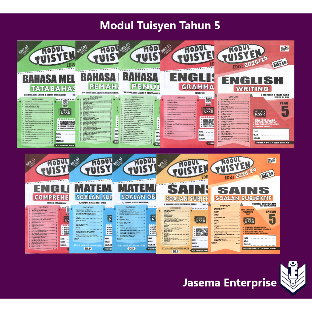 Modul Tuisyen Tahun 5 Bahasa Melayu | English | Matematik | Sains ...