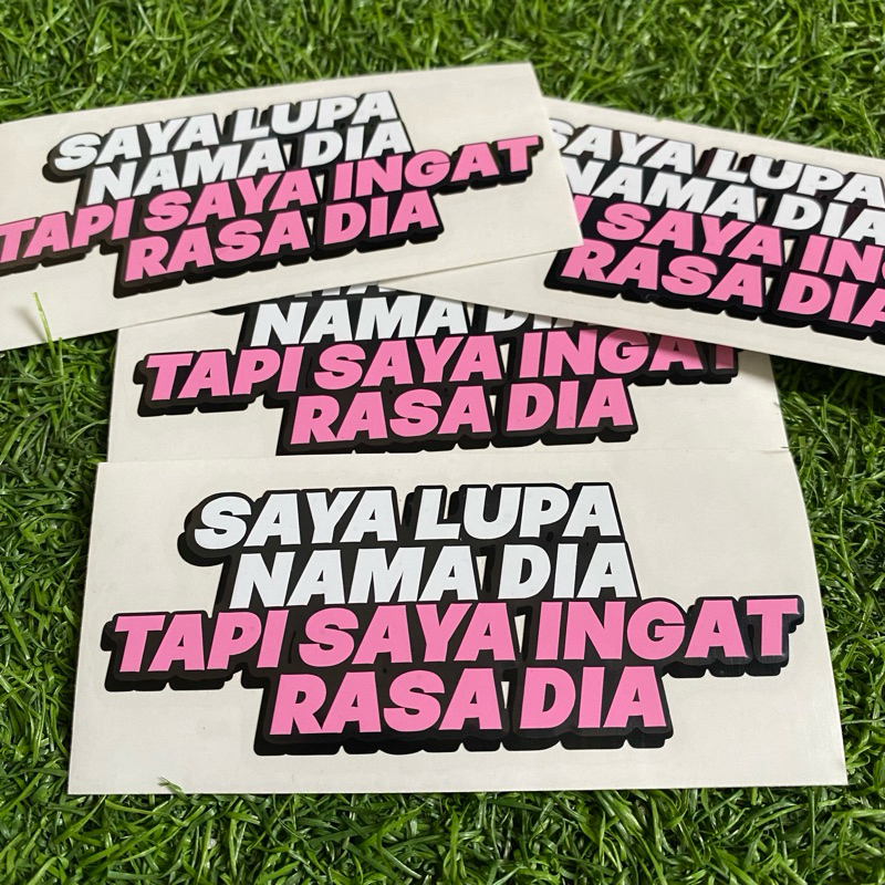 STICKER SAYA LUPA NAMA DIA | STICKER MOTOR | STICKER KERETA | Shopee ...