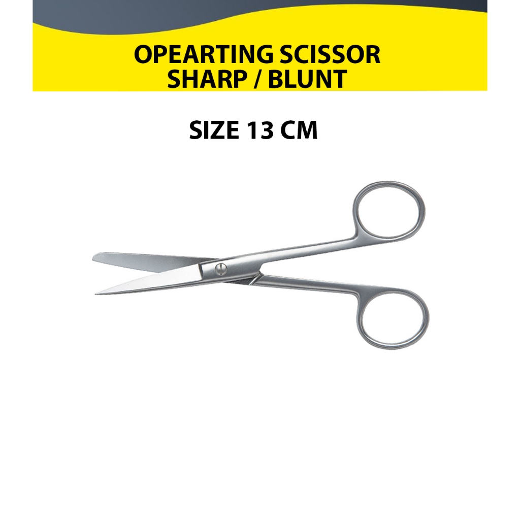 SURGICAL SCISSORS / DRESSING SCISSORS/NURSING SCISSORS SHARP-BLUNT/ SHARP-SHARP 13cm/5" STRAIGHT ...