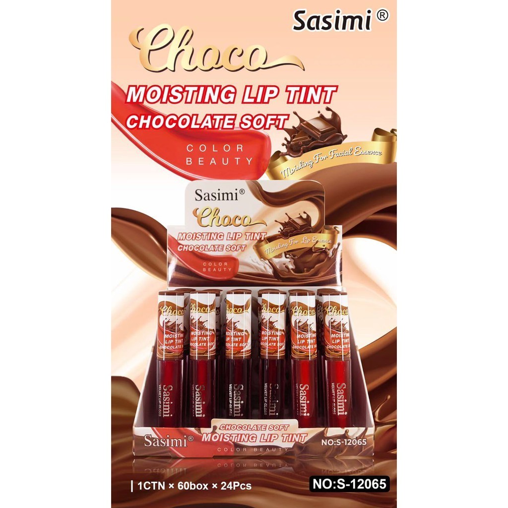 Sasimi Choco Moisting Lip tint Chocolate Soft color Beauty | Shopee ...