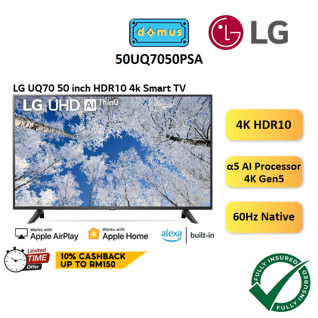 FREE MAGIC REMOTE LG Smart TV 50 Inch 4K UHD UQ7050 50" Smart TV Murah ...