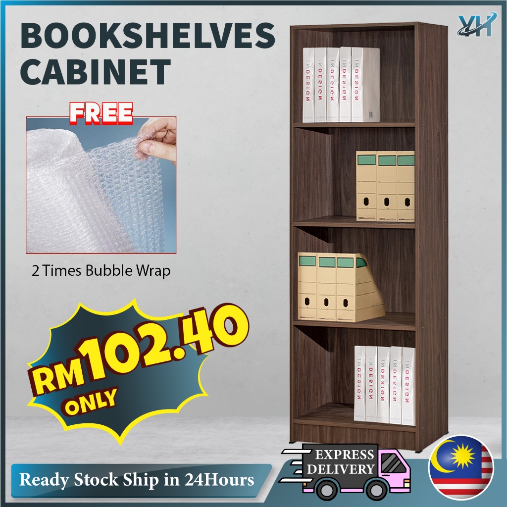 Bookshelf Rak Buku Storage Cabinet Multipurpose Rak Baju Shelf Rak ...