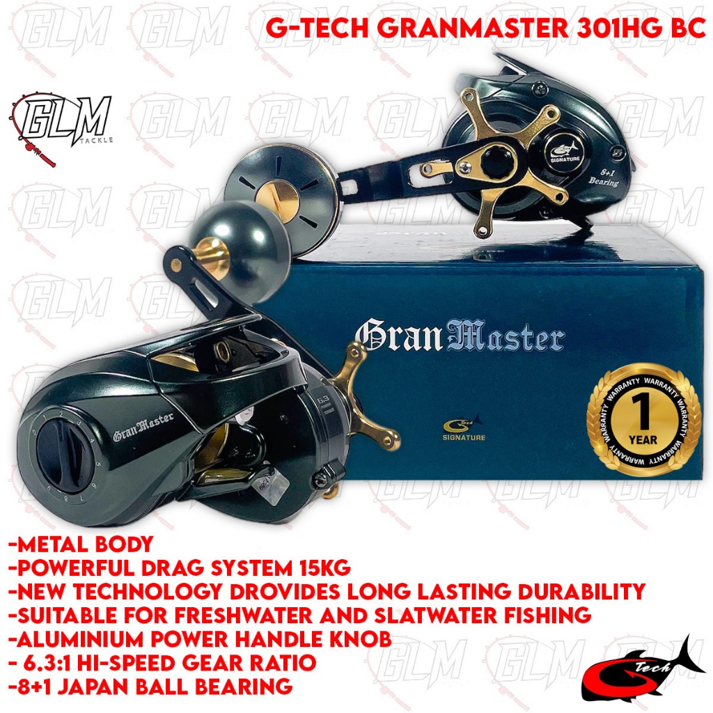 GTECH GRANMASTER 301HG JIGGING REEL FISHING | Shopee Malaysia