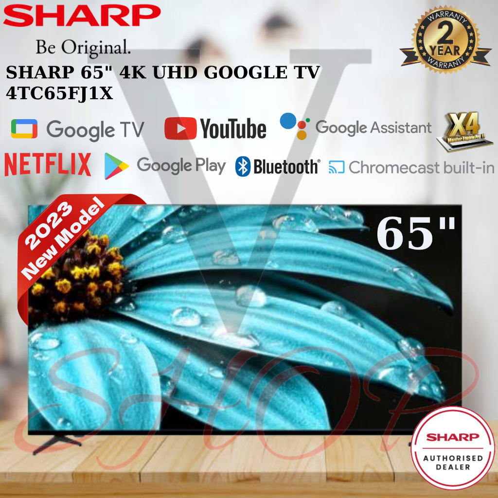 SHARP 65 INCH AQOUS 4K UHD GOOGLE TV 4TC65HJ6000X || 4TC65FJ1X ||SHARP 50" FHD GOOGLE TV ...