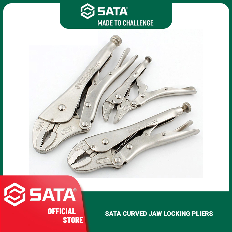 SATA CURVED JAW LOCKING PLIERS / SATA 71101 5'' / SATA 71102 7'' / SATA ...