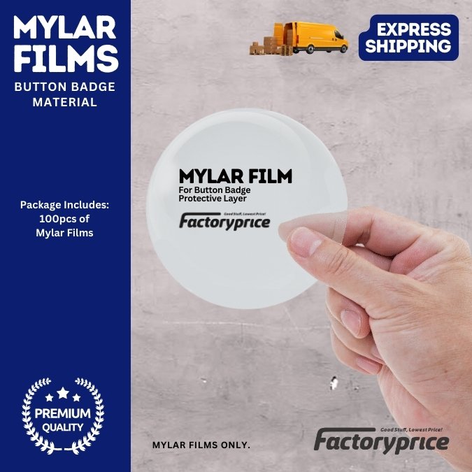 Mylar Films For Button Badge (100pcs/pkt) | 25mm/ 32mm/ 37mm/ 44mm ...