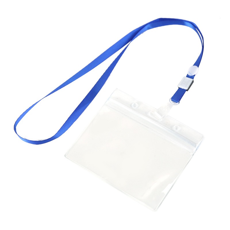 VELLA Waterproof Office Name Card Pouch With Sealing Strip Lanyards ID ...