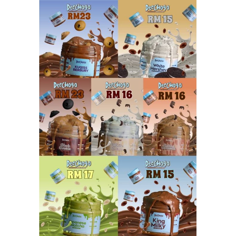 DEECHOQO (BYPIQA) CHOCOJAR & COOKIES VIRAL PREMIUM PELBAGAI FLAVOUR ...