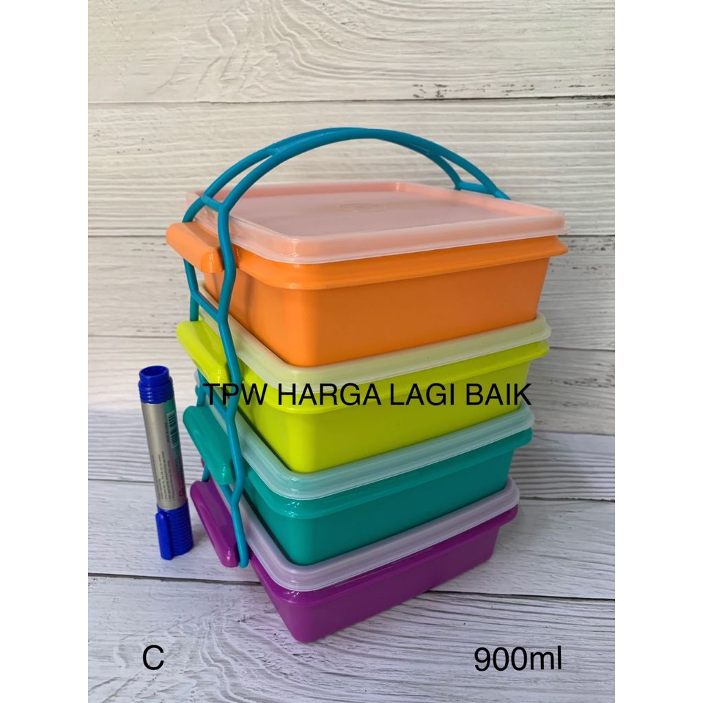 Tupperware Carry All Set / Mangkuk Tingkat | Shopee Malaysia