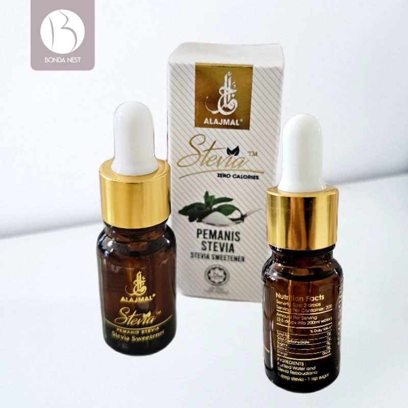 BONDANEST Pengganti Gula Natural Stevia Alajmal HALAL Liquid 10ml ...