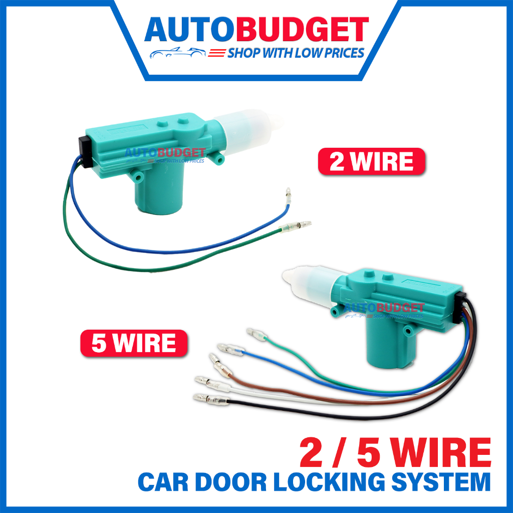Car Central Locking System 2 Wire 5 Wires Automatic Power Door Lock Gun ...