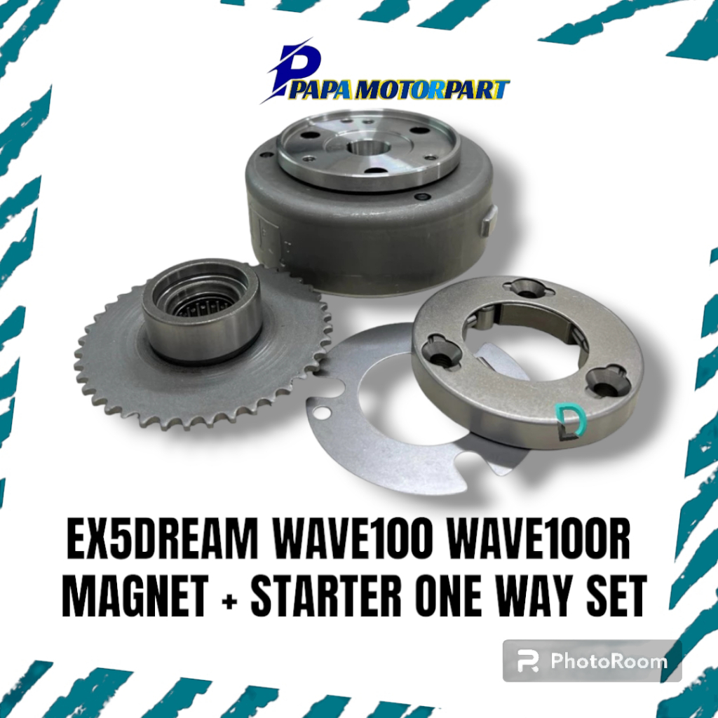 HONDA EX5 DREAM WAVE100 W100R ELEC MAGNET ASSY STARTER ONE WAY SET KRISS100 EX90 GS5 MR1 CT100 ...