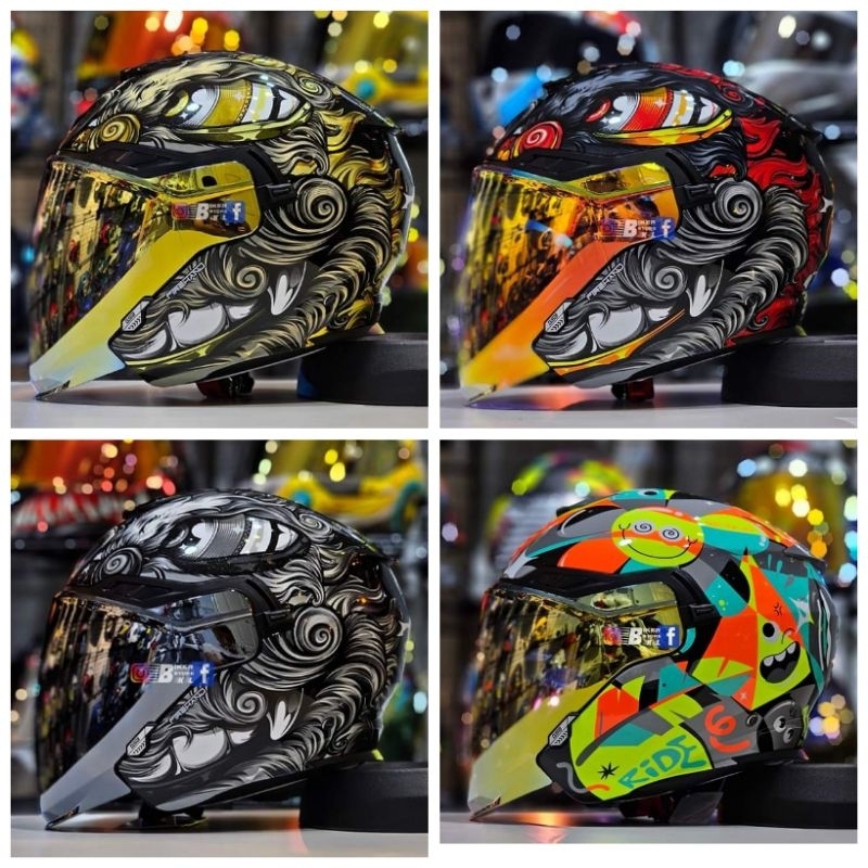 Original GSB G-263 Open Face Helmet | Shopee Malaysia