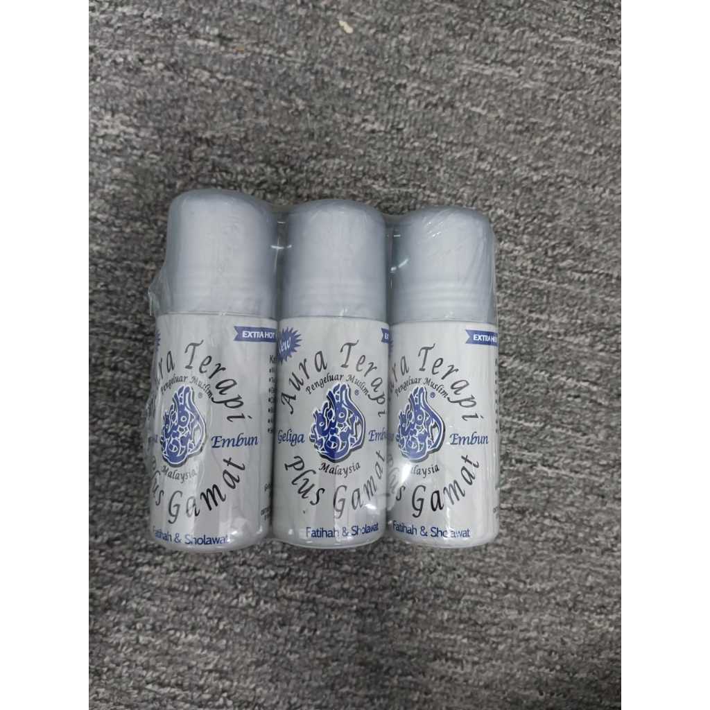 AURA TERAPI GAMAT EXTRA HOT AURA PLUS GAMAT AURA GELIGA EMBUN MINYAK ...