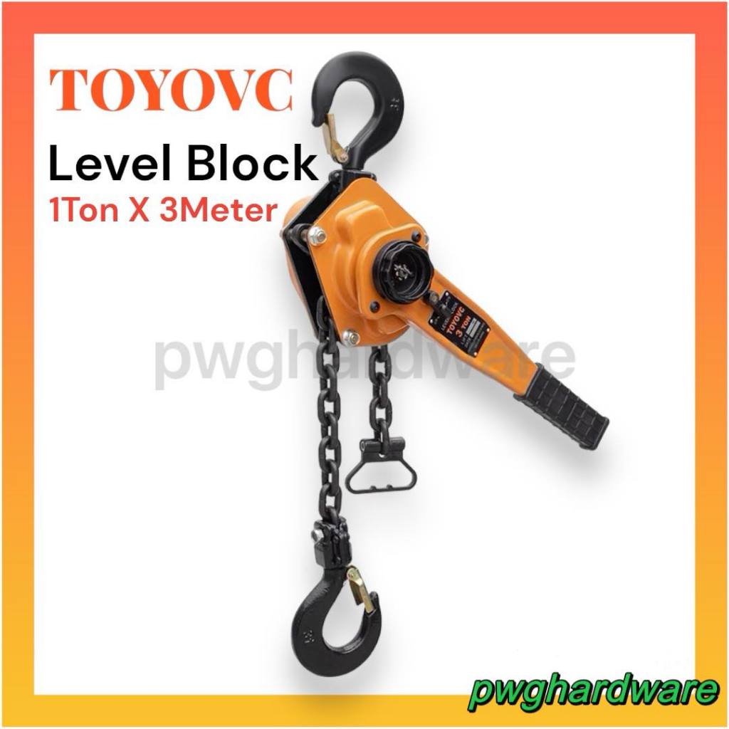 TOYOVC Japan Quality Lever Block Chain Hoist 1Ton X 3Meter / LeveR ...