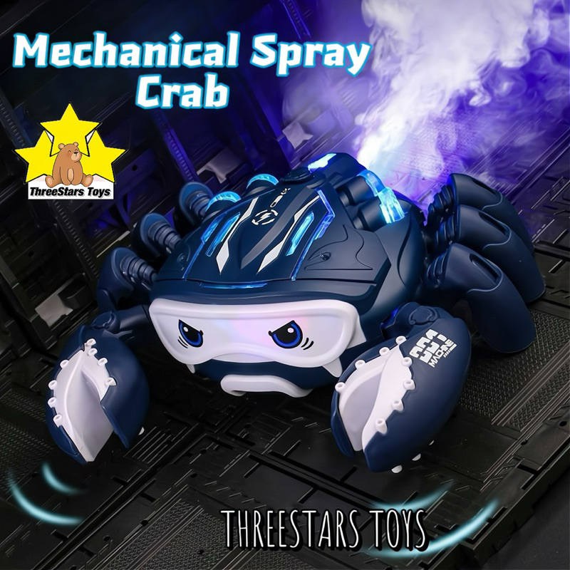 Mechanical Crab Spray Mist Walking Crab Toys Electric Robot Crab Kids ...