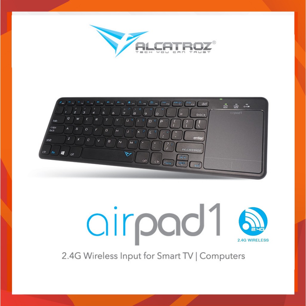 AIRPAD 1 WIRELESS KEYBOARD WITH TOUCH PAD 78 keys oft touch membrane ...