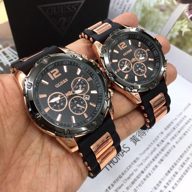 Guess couple set jam tangan lelaki perempuan, murah! | Shopee Malaysia