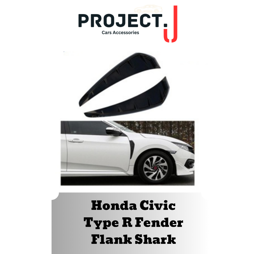 Project J Honda Civic FC 10th Gen Type R fender flank shark (SHORT ...