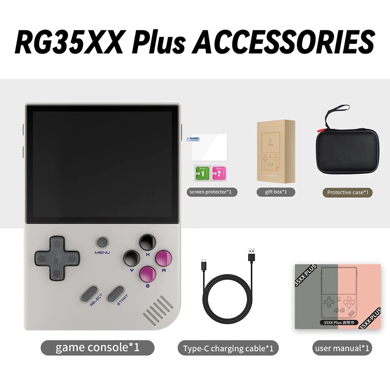ANBERNIC RG35XX / RG35XX Plus Game Console Emulator 5000 Games Support ...