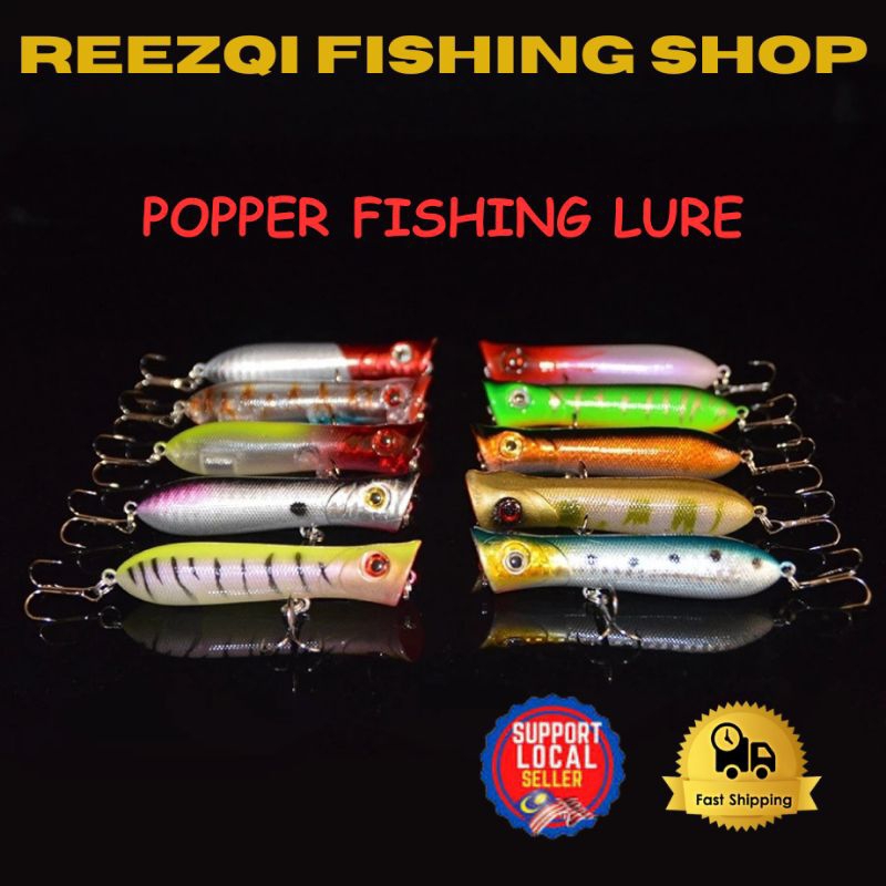 MALAYSIA TOP WATER POPPER LURE 8CM SNAKEHEAD TOMAN KILLER MALAYSIA ...