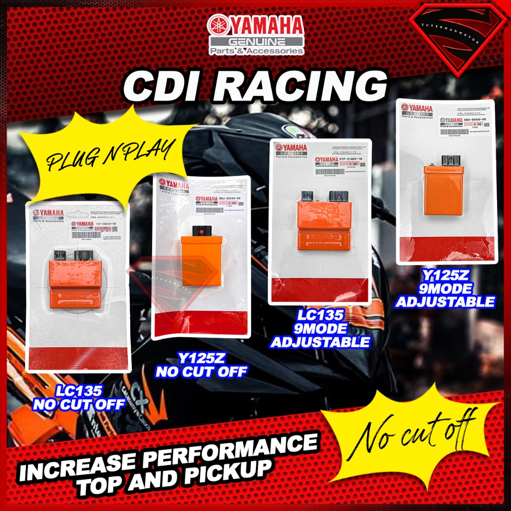 CDI RACING THAILAND / INDONESIA / ADJUSTABLE 9 MAP ORIGINAL LC135 Y125 ...