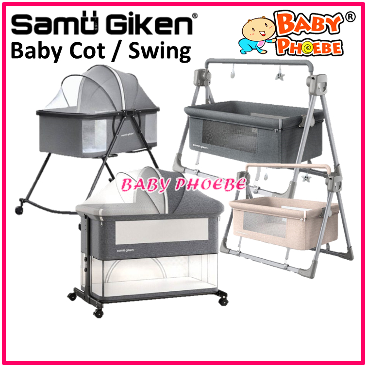 Samu Giken Baby Cot Multifunction Foldable / Double Layer & Playpen ...