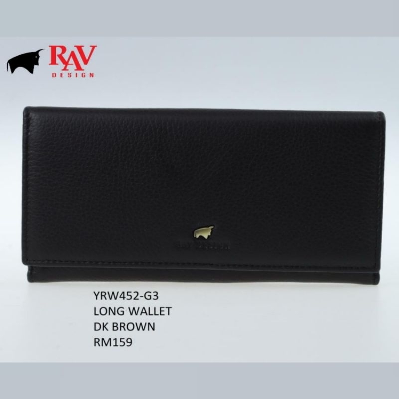 🔥RAV DESIGN Authentic🔥 Genuine Leather Long Wallet / Dompet Kulit ...
