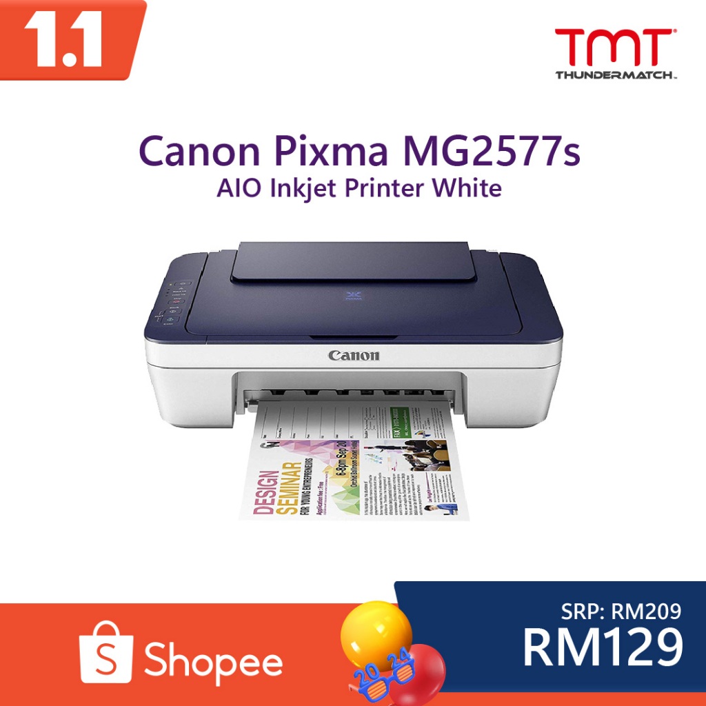Canon Pixma MG2577s All in One Inkjet Printer | 1 Year Warranty ...