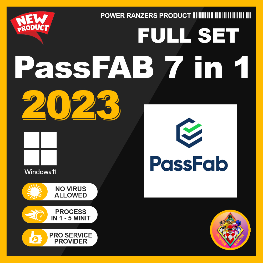 PassFAB 2023 7 in 1 for PC 💻 EASY INSTALL SOFTWARE 💻 PREMIUM LIFETIME 💻 ...