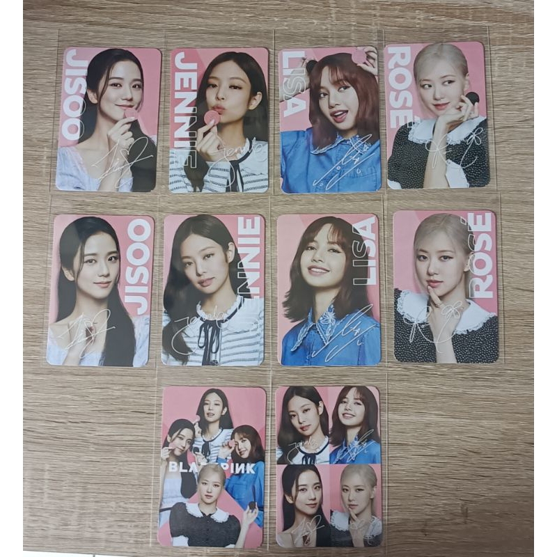 official BLACKPINK OREO PHOTOCARD bp oreo pc jisoo Jennie rose lisa ...