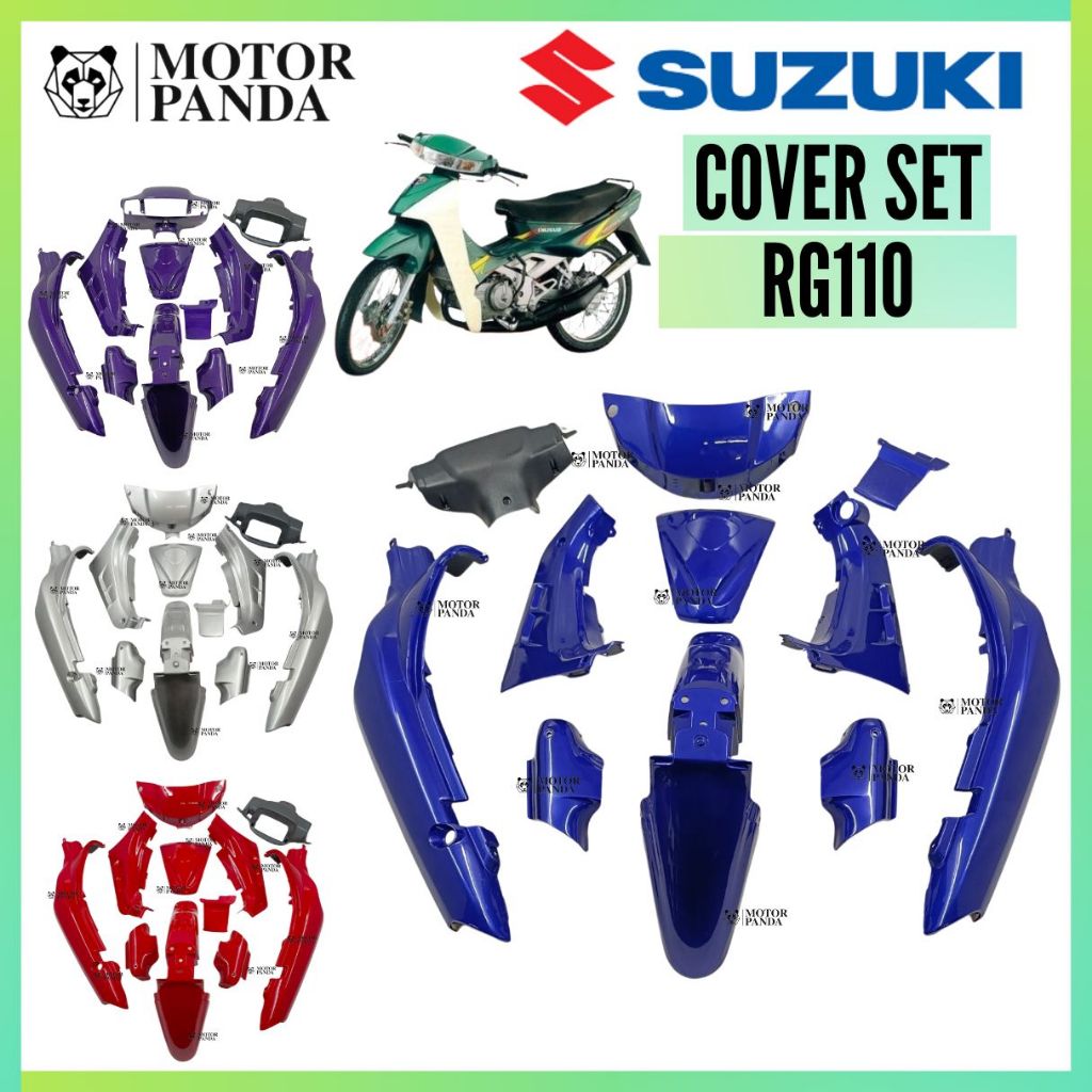 SUZUKI RG SPORT RG110 RGSPORT RU110 COVERSET COMPLETE COVER SET BODY ...