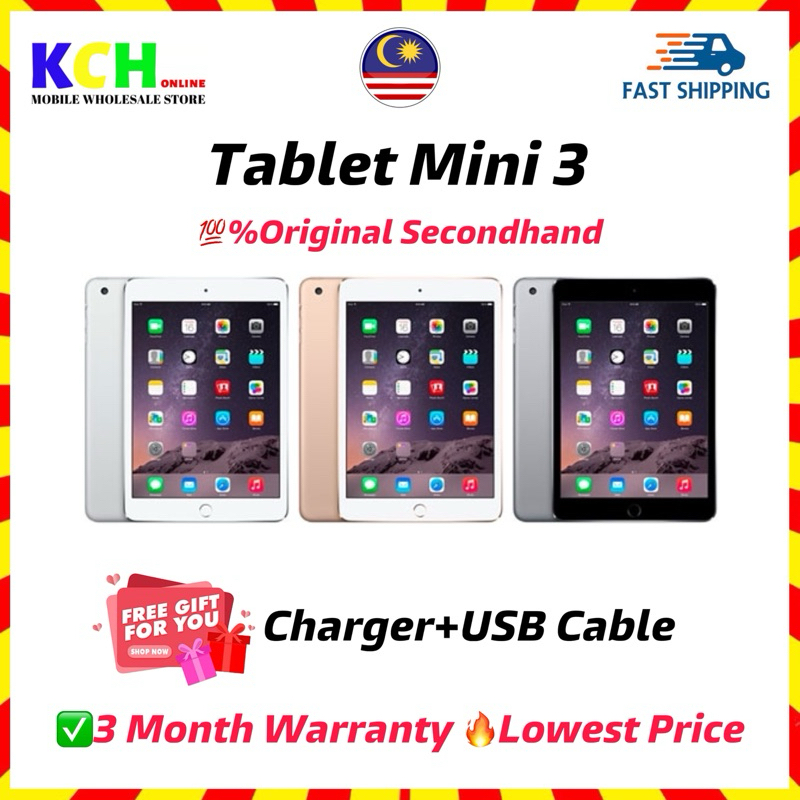 🔥LOWEST PRICE🔥Tablet Mini 3 (💯% Original Used) | Shopee Malaysia